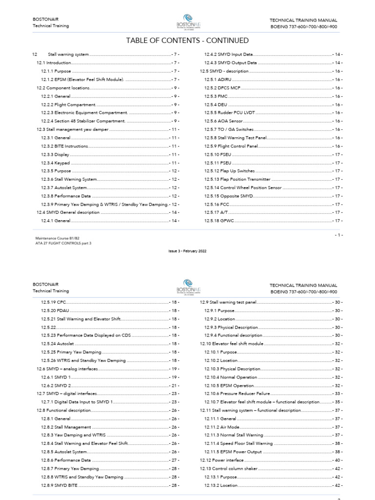 Boeing 737 ATA 27 Flight Controls Guide | PDF | Flight Control Surfaces ...