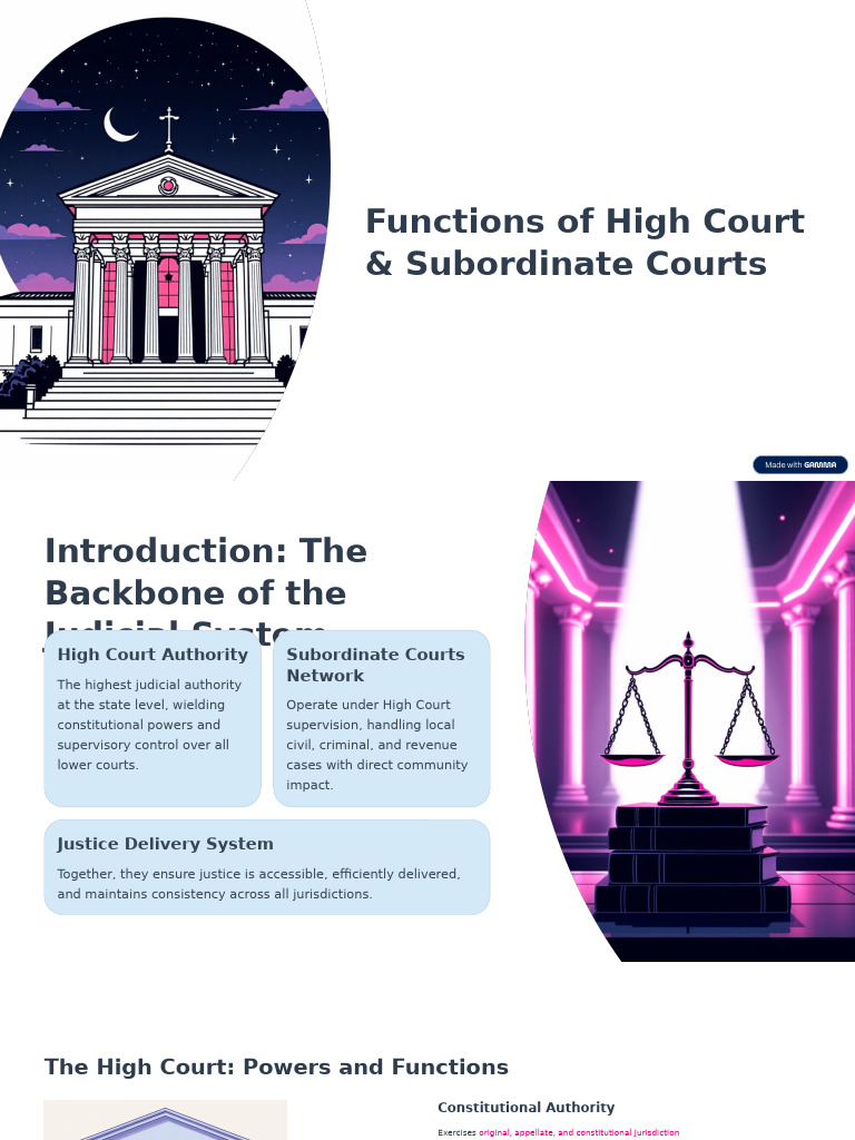 High Court and Subordinate Courts Overview | PDF | Alternative Dispute ...