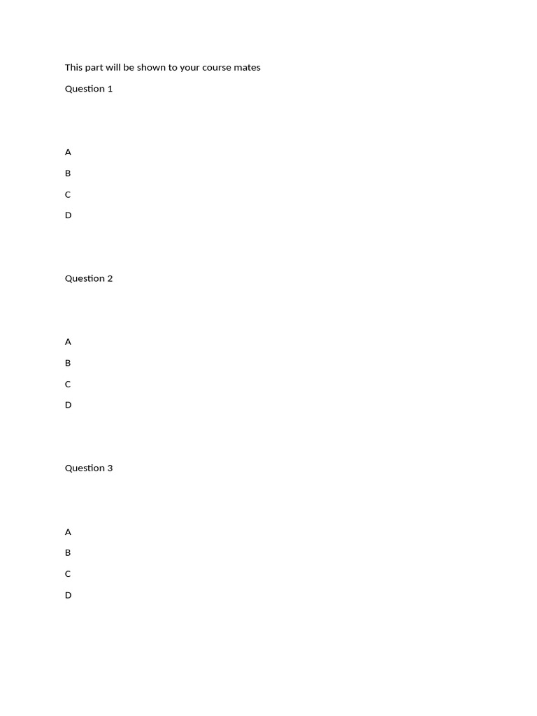 Template For Student News Quizzes | PDF