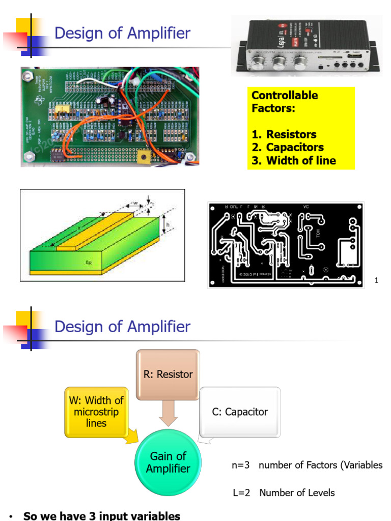 Amplifier Design: Factors and Gain Analysis | PDF
