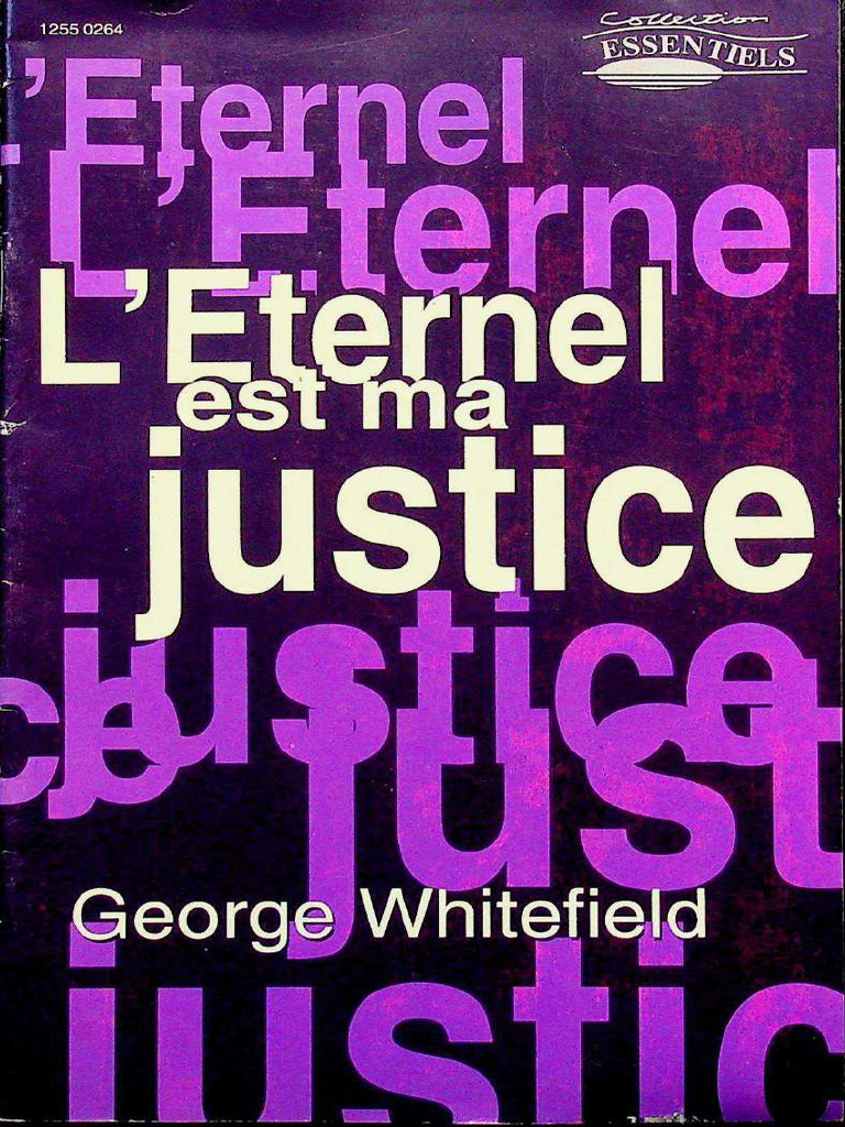 L'eternel Est Ma Justice George Whitefield 1750 | PDF