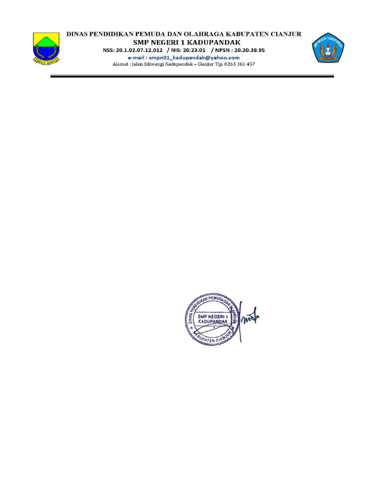 Surat Undangan Analisis Data (Rapot Pendidikan) | PDF