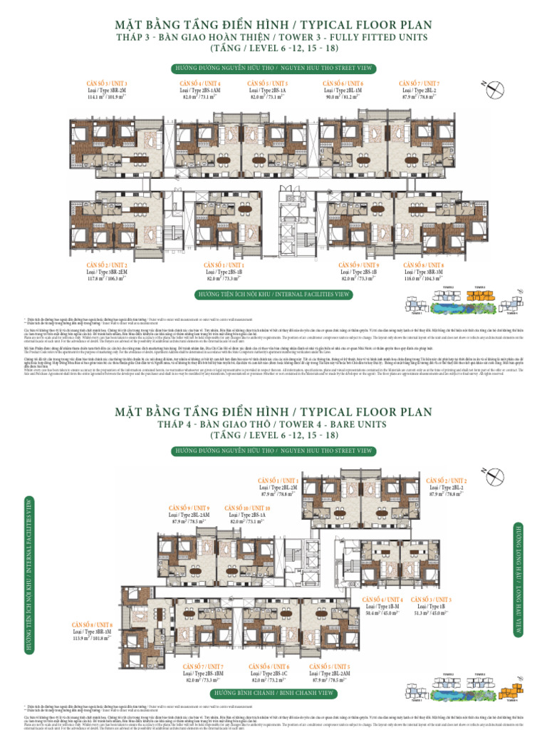 Celesta Heights-Typical Floor Plan - 300921 - T3&T4 | PDF