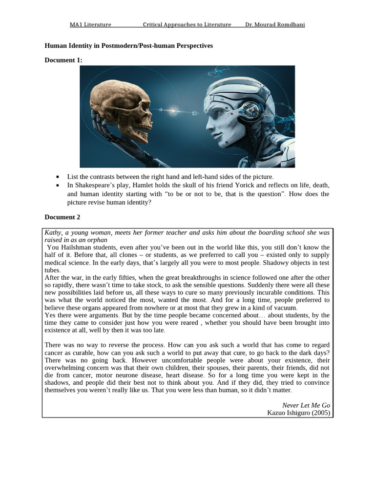 Human Identity in Posthuman | PDF