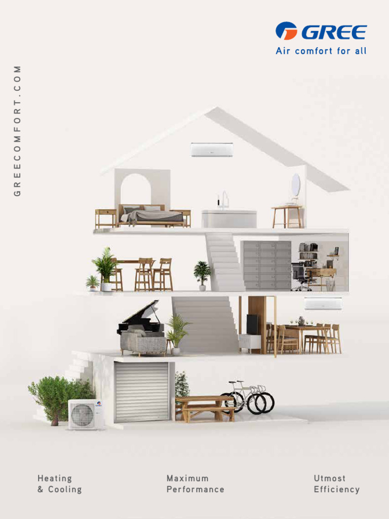 Gree Full Line Catalog | PDF | Air Conditioning | Heat Pump