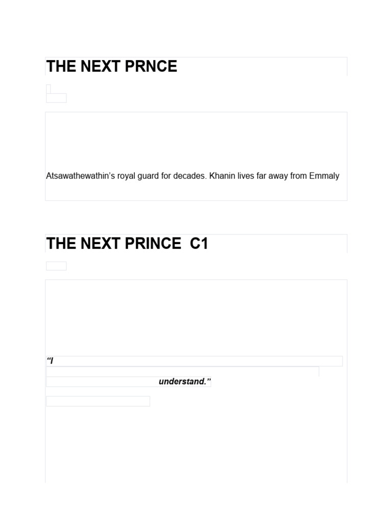 The Next Prince | PDF | Prince