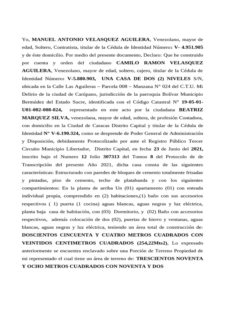 Doc. Const Con Poder | PDF