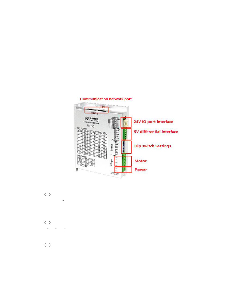 NT60 Stepper Motor Driver Overview | PDF | Power Supply | Electrical ...
