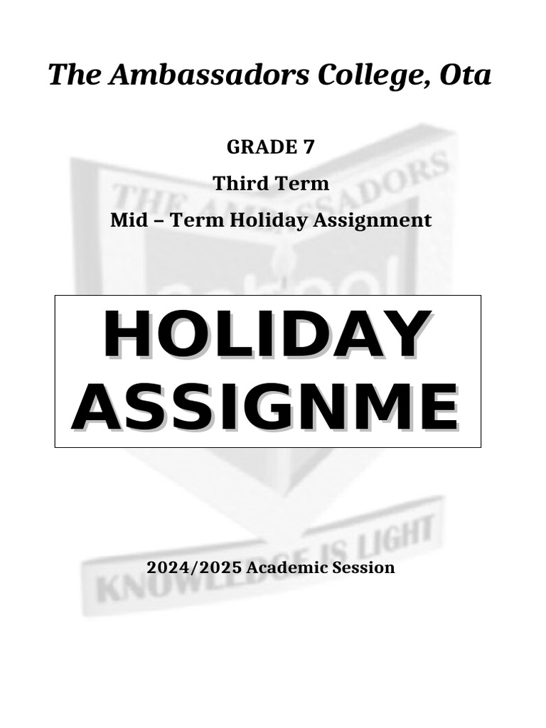 GRADE 7 Mid Term Assignment | PDF