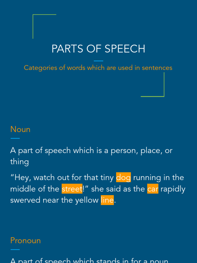 Understanding Parts of Speech | PDF