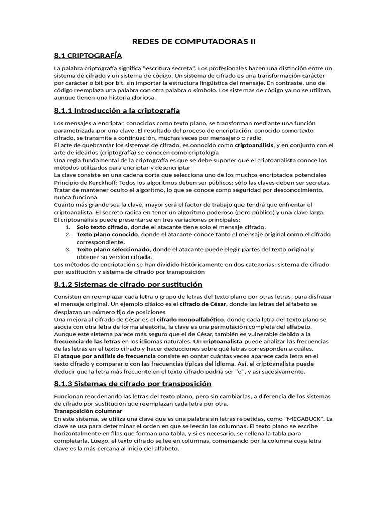 Criptografia | PDF | Cifrado | Clave (criptografía)