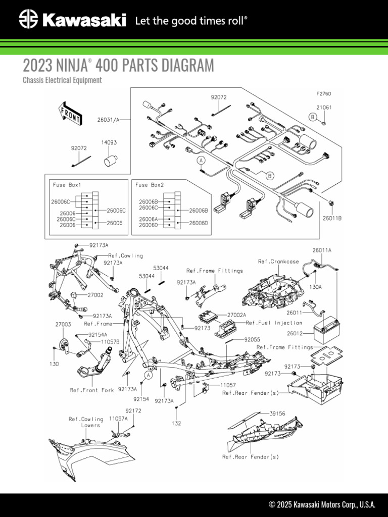 2023 NINJA® 400 Chassis Electrical Equipment | PDF | Electricity ...