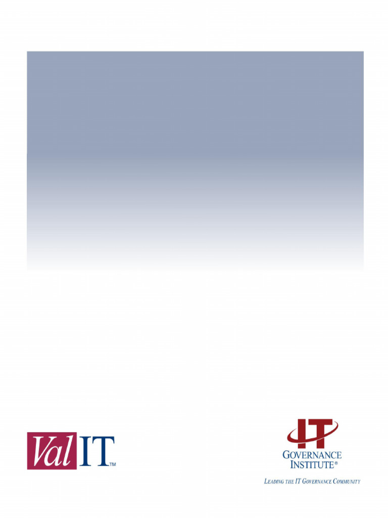 Gestão de Valor em TI: Val IT 2.0 | PDF | Cobit | Tecnologia da Informação