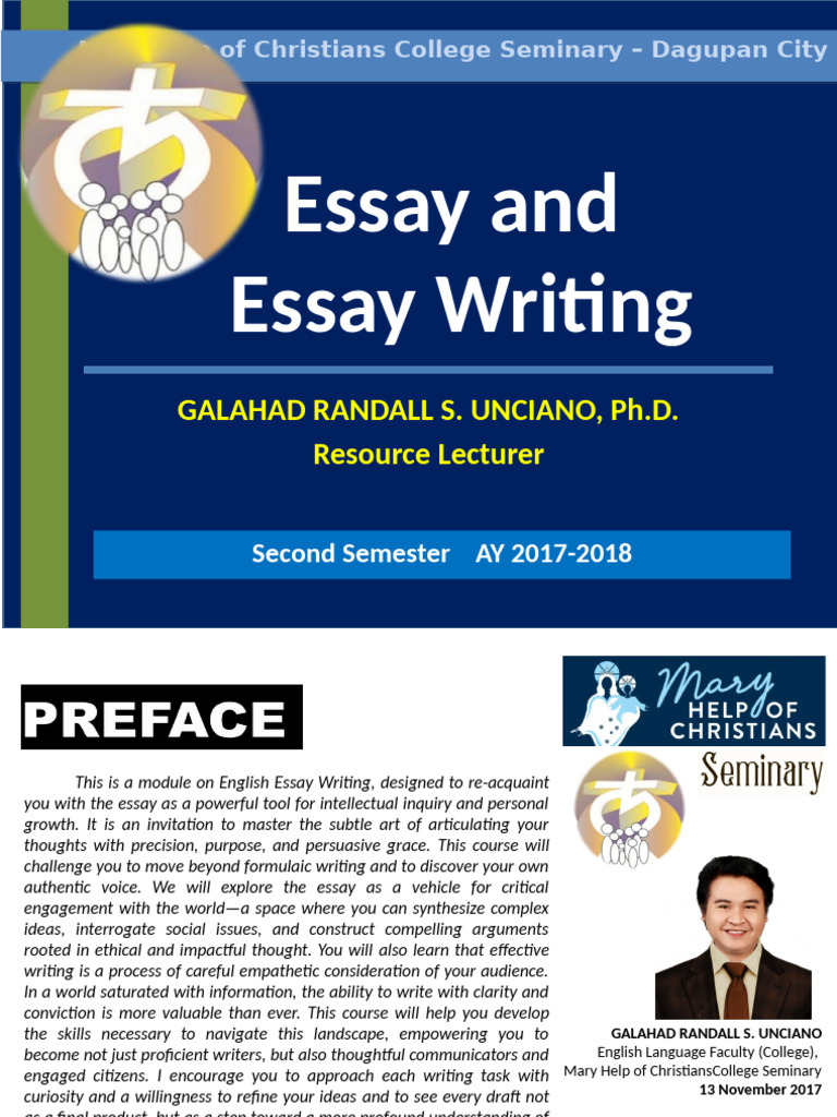 Instructional Module: Essay Writing | PDF | Essays | Comma