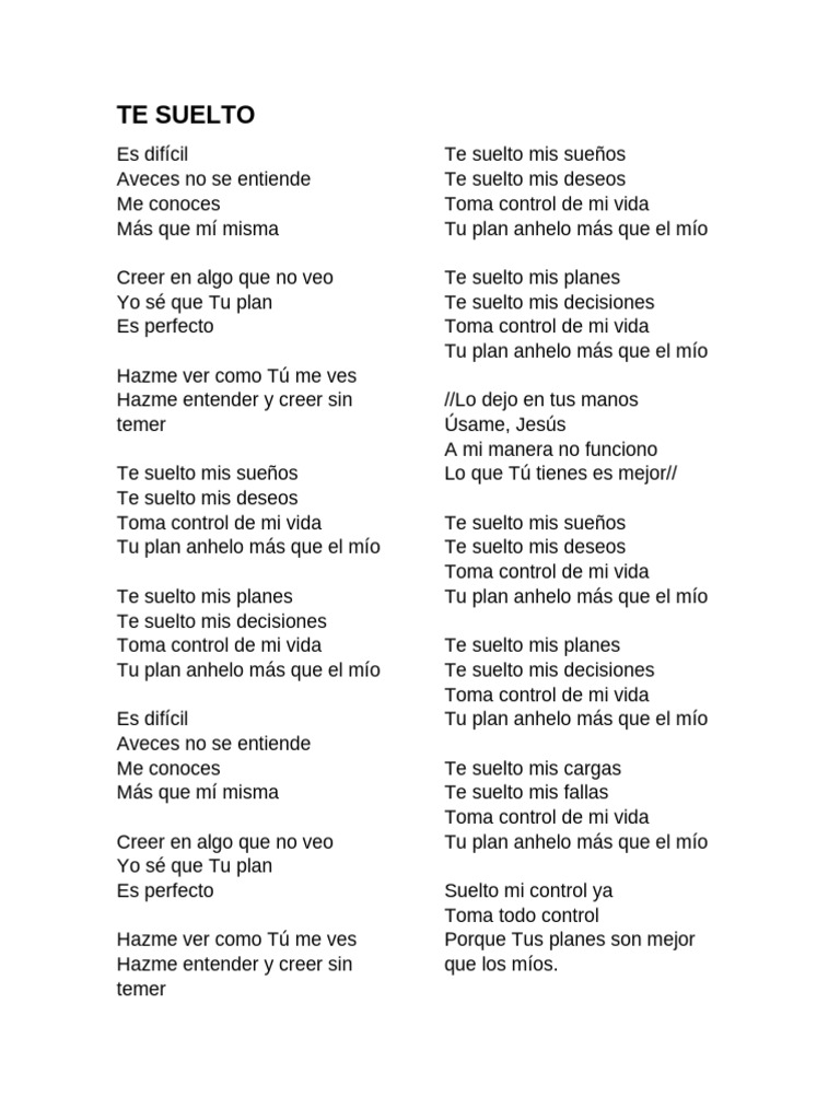 Letras Canciones | PDF