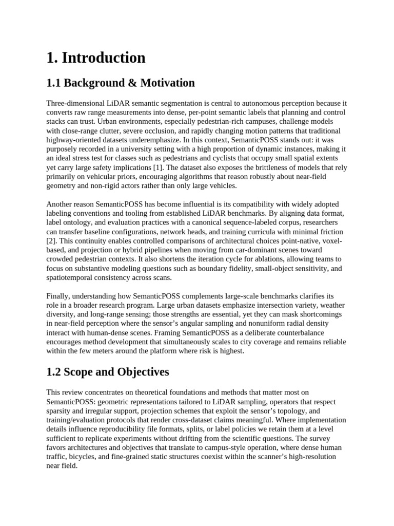 Literature Review Revised | PDF | Image Segmentation | Lidar