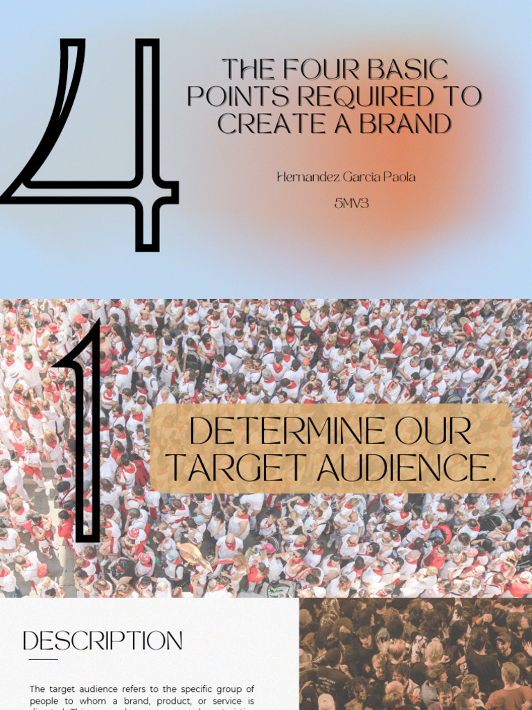 The Four Basic Points Required To Create A Brand | PDF | Brand | Target ...