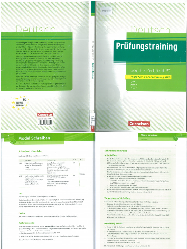 Prüfungstraining Goethe-Zertifikat B2 - Schreiben, S. 70-83 | PDF