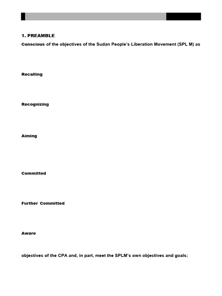 2008 2nd National Convention of The SPLM | PDF | Darfur | Lord's ...