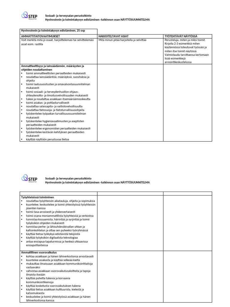 HYTO - Näyttösuunnitelmapohja | PDF