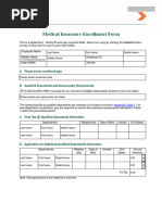 Medicard HMO Dependent Enrollment Form | PDF