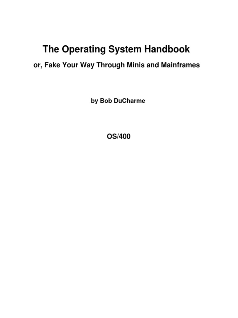 As400 For Dummies | PDF | Ibm System I | Operating System