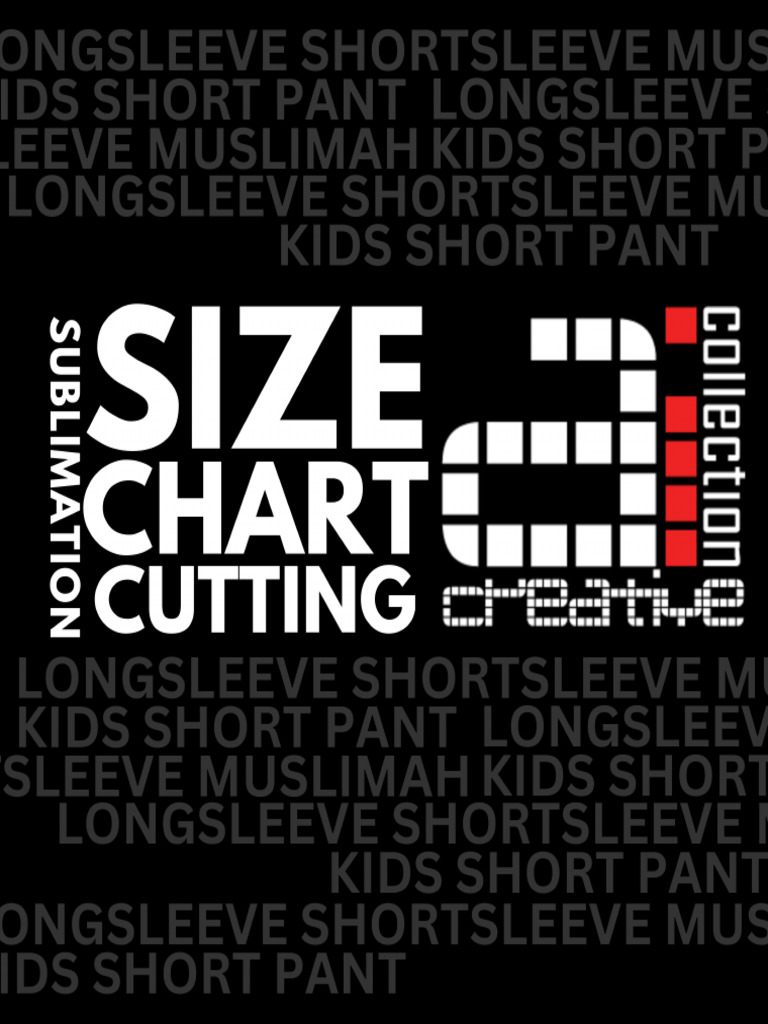 Size Chart Sublimation Aicreative | PDF