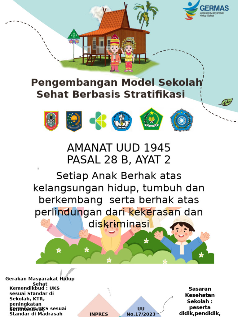 Model Sekolah Sehat Dengan Stratifikasi (DINKES) | PDF