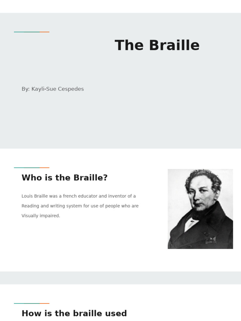 Understanding Braille: A Guide | PDF