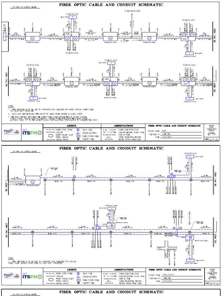 Itsfm056 Fiber Optic Cable and Conduit Schematic | PDF
