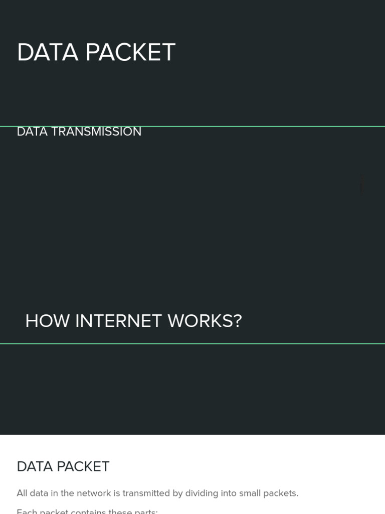 02-01-Data Transmission-Data Packet and Encryption | PDF | Network Packet | Computer Network