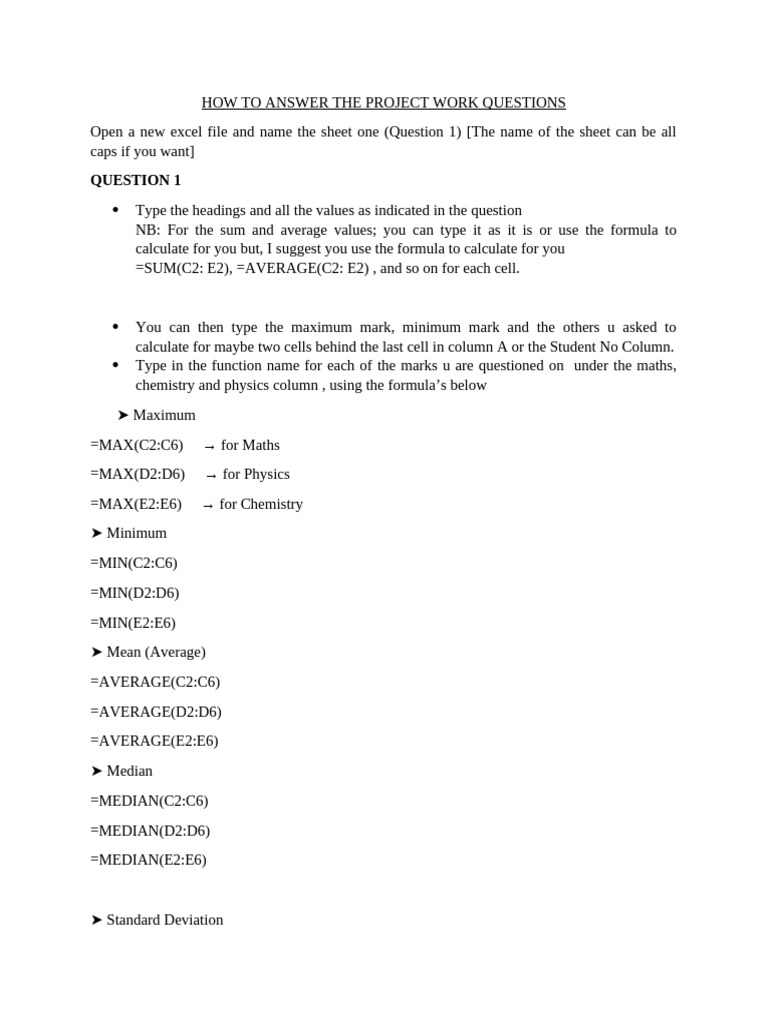 Project Work Sample Solution | PDF | Quadratic Equation | Variance