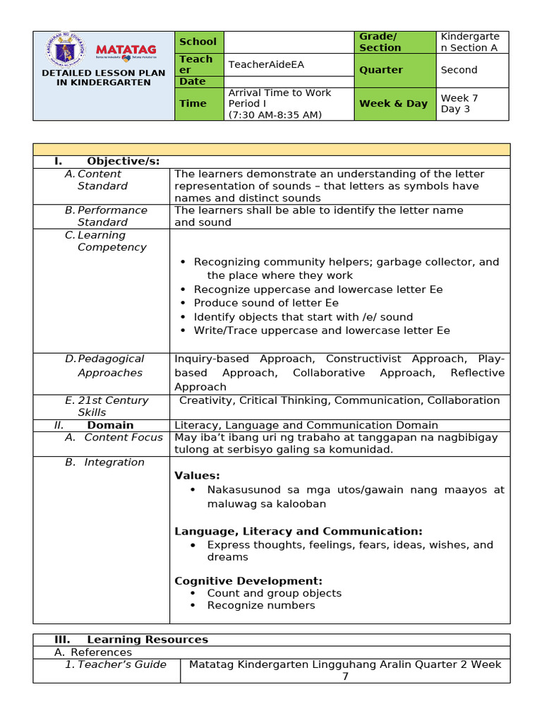 Q2.Week 7. DAY 3. CO Detailed Lesson Plan - Final | PDF