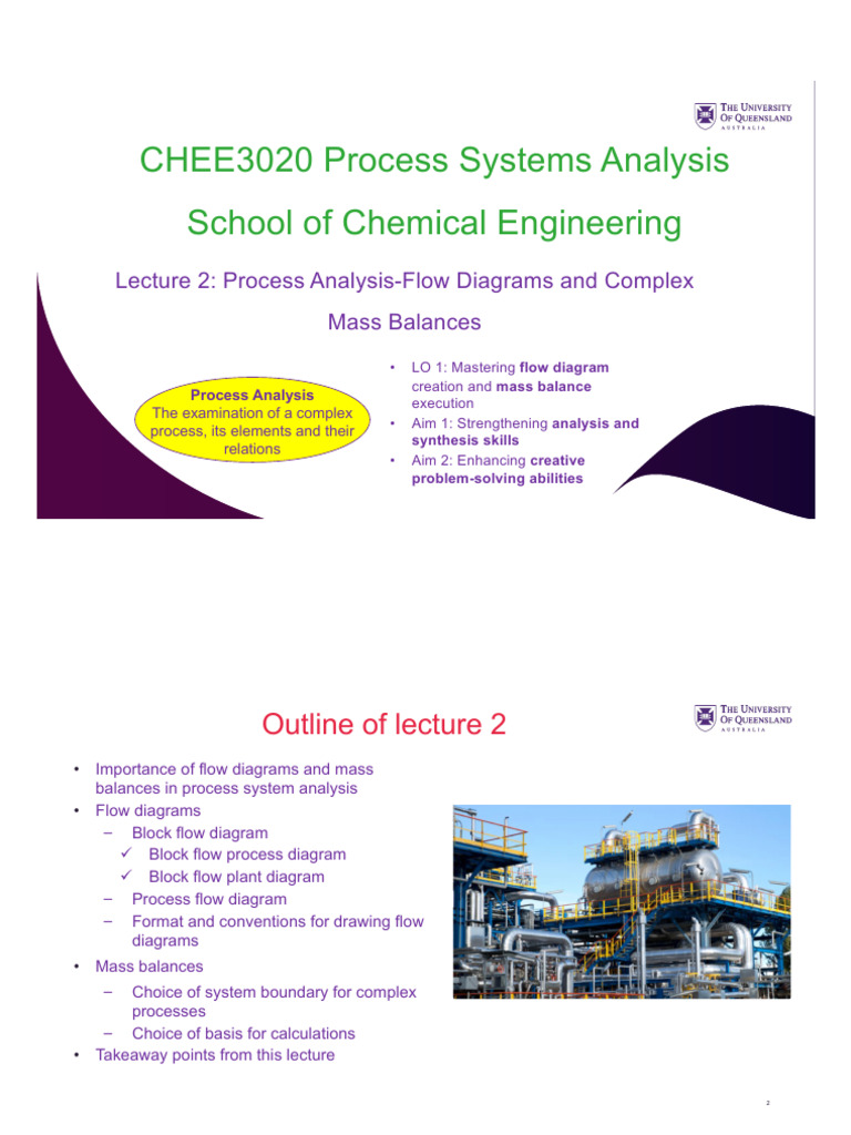 Process Analysis: Flow Diagrams & Mass Balances | PDF | Chemical ...