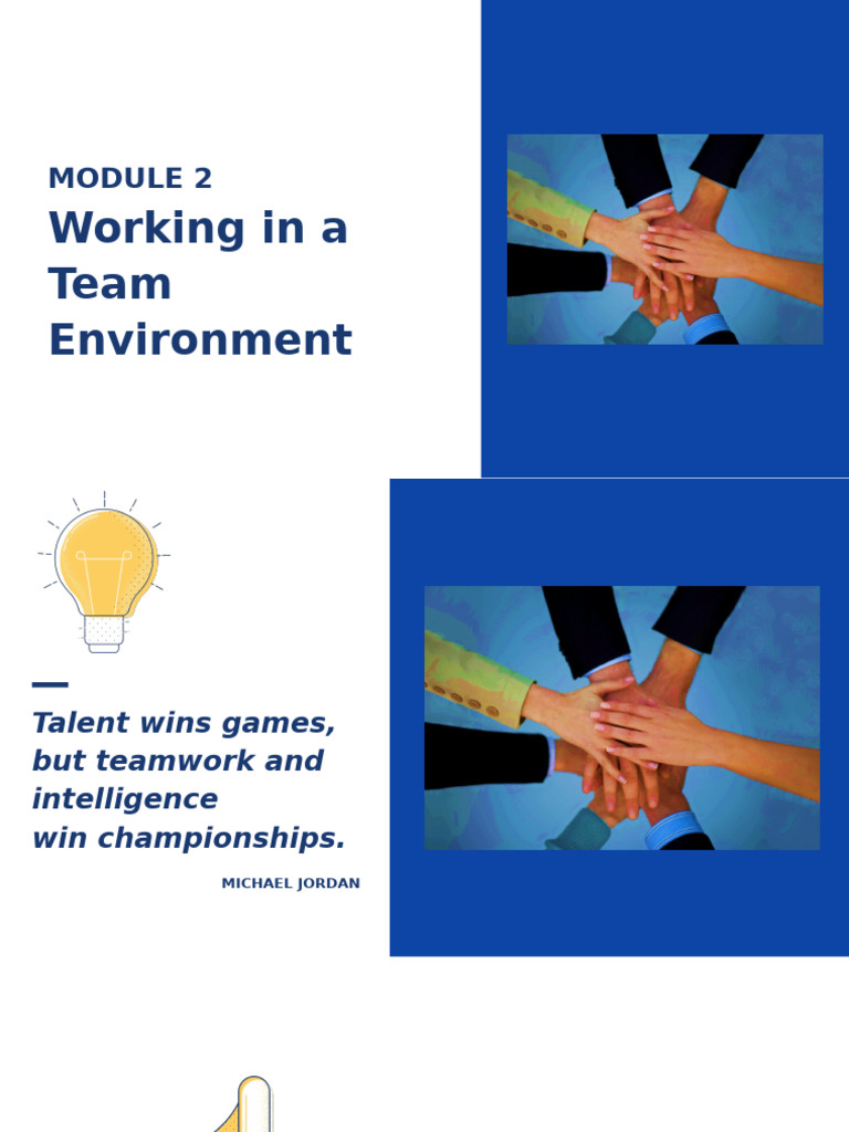 Working in A Team Environment | PDF | Skill | Decision Making