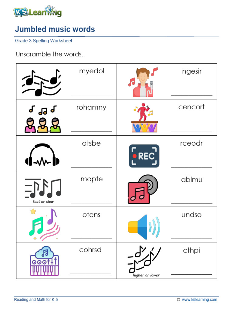 Grade 3 Jumbled Spelling Words 8me | PDF