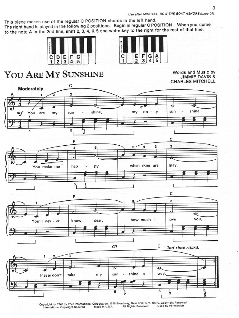 You Are My Sunshine | PDF