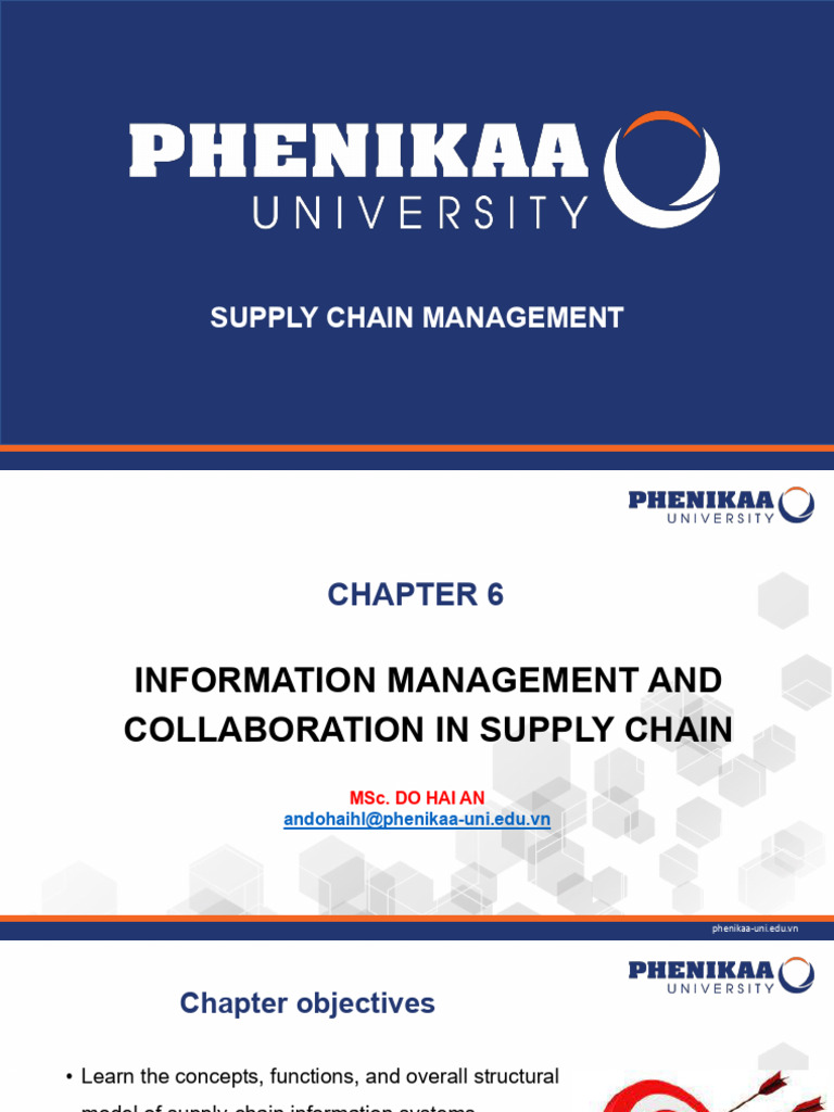 CHAP 6 - Information Management and Collaboration in Supply Chains ...