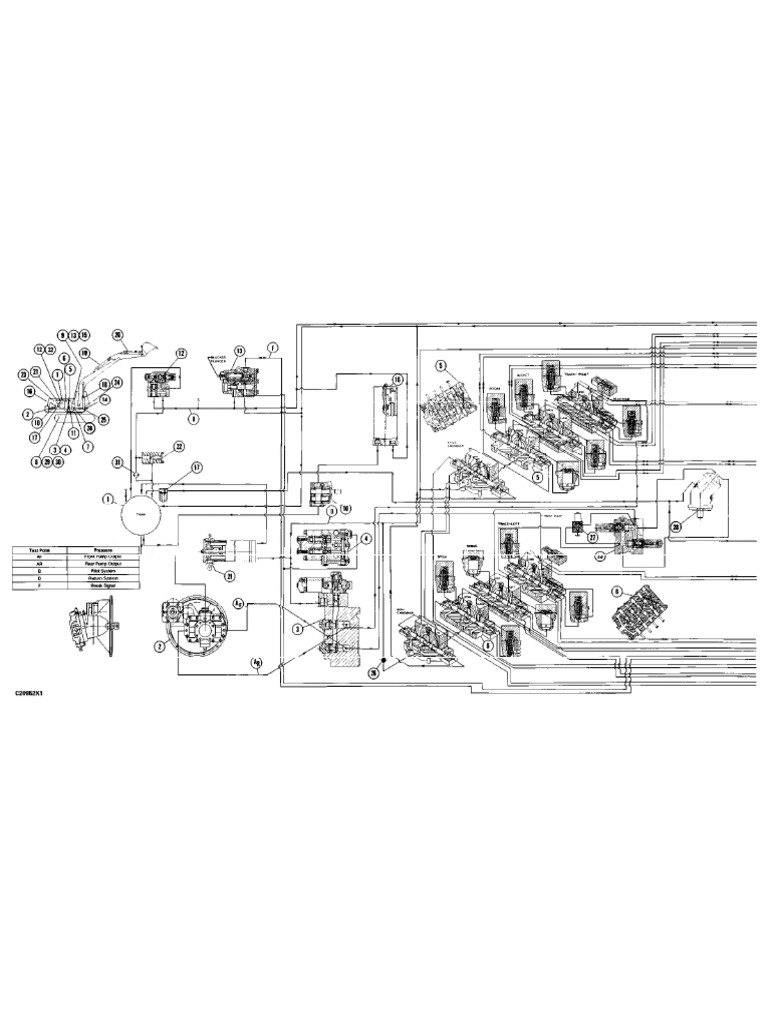 215c and 219 Excavator Hydraulic System Schematic | PDF