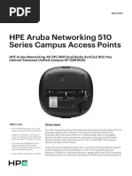 HPE Aruba AP-505 Datasheet Overview | PDF | Wi Fi | Computer Network