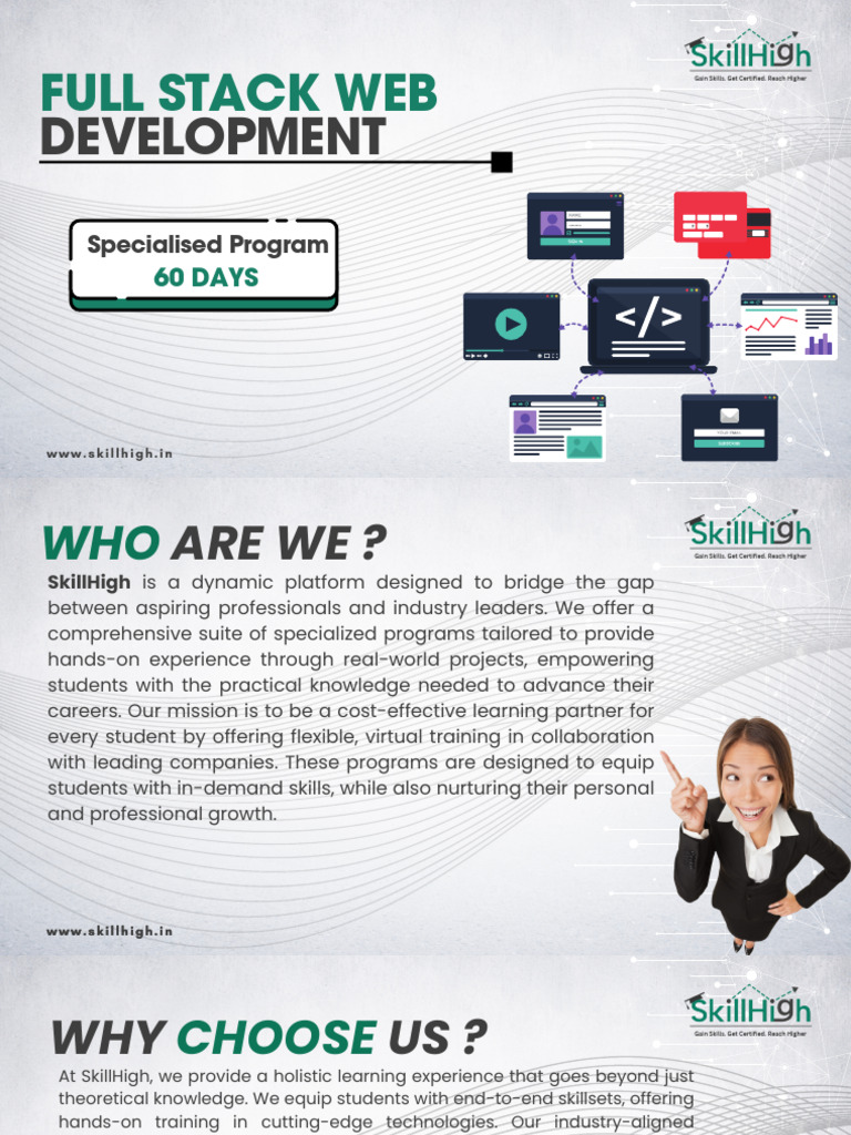 Full Stack Web Development | PDF | Web Development | Document Object Model