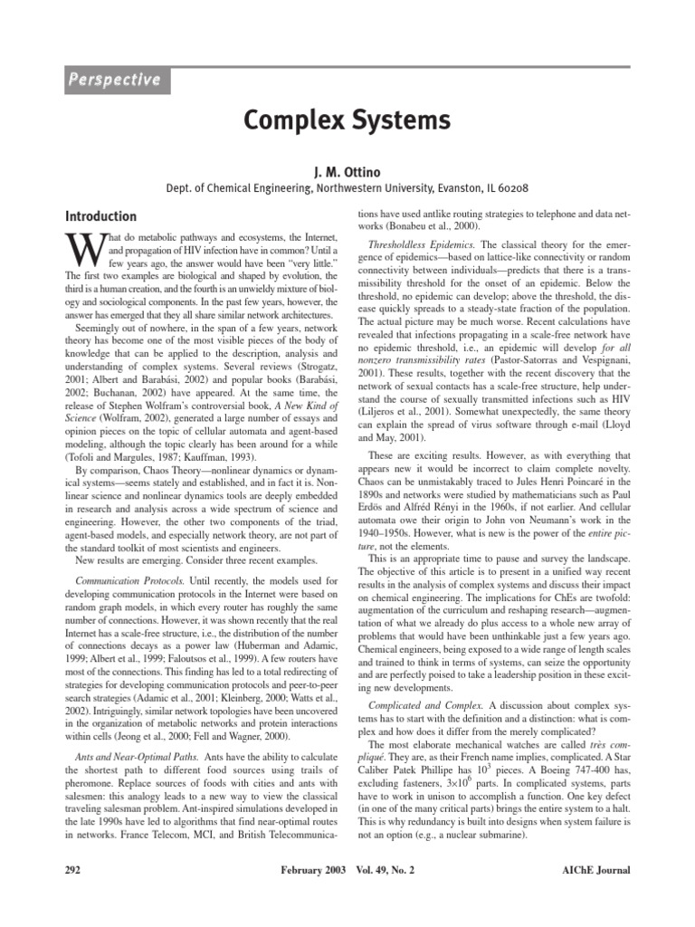 Understanding Complex Systems in Science | PDF | Chaos Theory | Agent ...