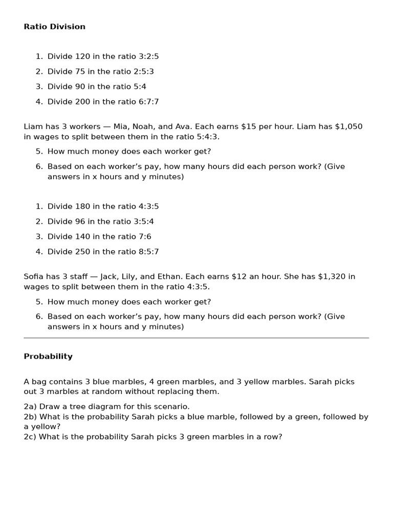 Math Term 2 Revision V 2 | PDF
