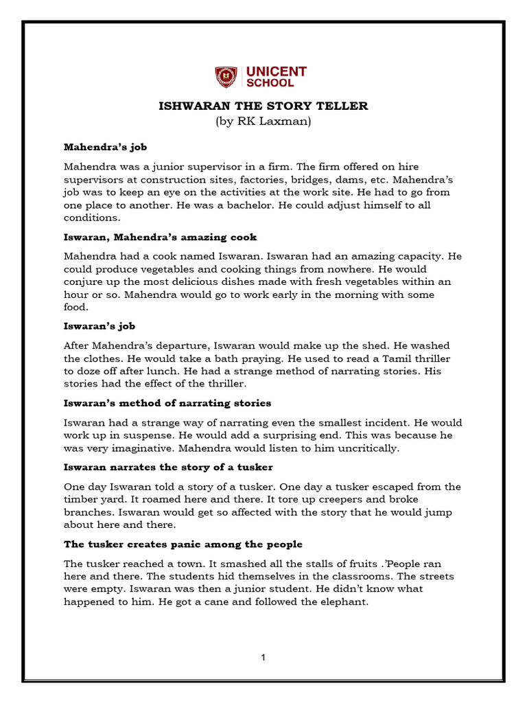 Ishwaran+the+Story+Teller+ +supplementary+ | PDF | Ghosts