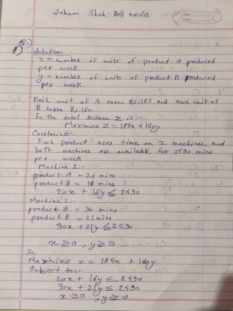 Business Mathematics Assignment | PDF