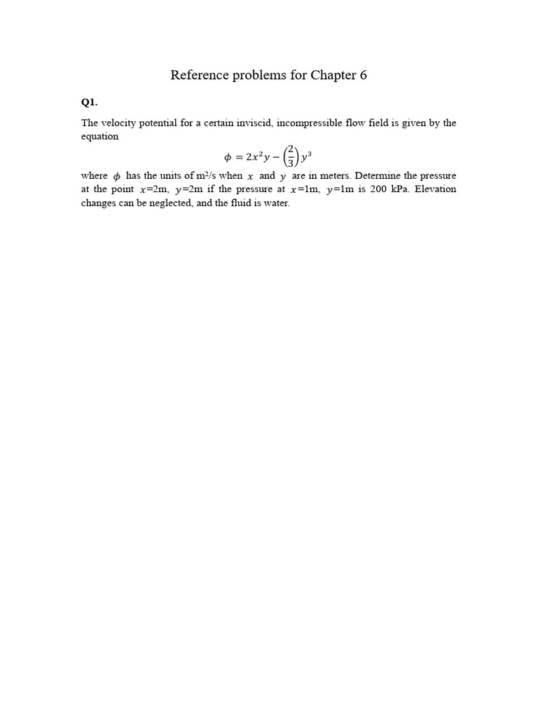 CH6 Reference Problems | PDF