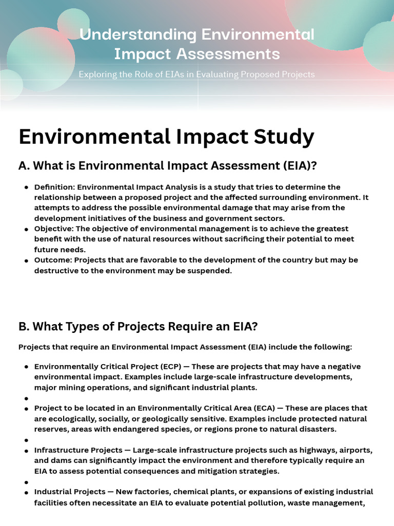 08.03. Environmental Impact Study | PDF | Environmental Impact ...
