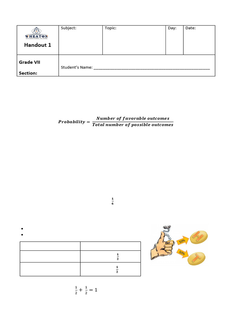 WIS G7 Probability Handout 1 | PDF | Probability | Applied Mathematics
