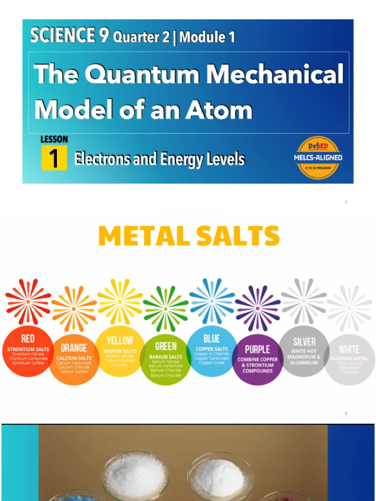 Quantum Mechanical Model of Atoms | PDF