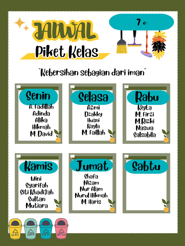 Jadwal Piket 7c | PDF